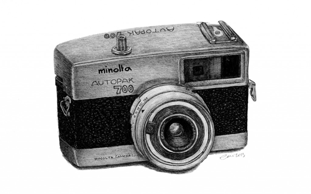 drawings of cameras | Lily Mae Martin