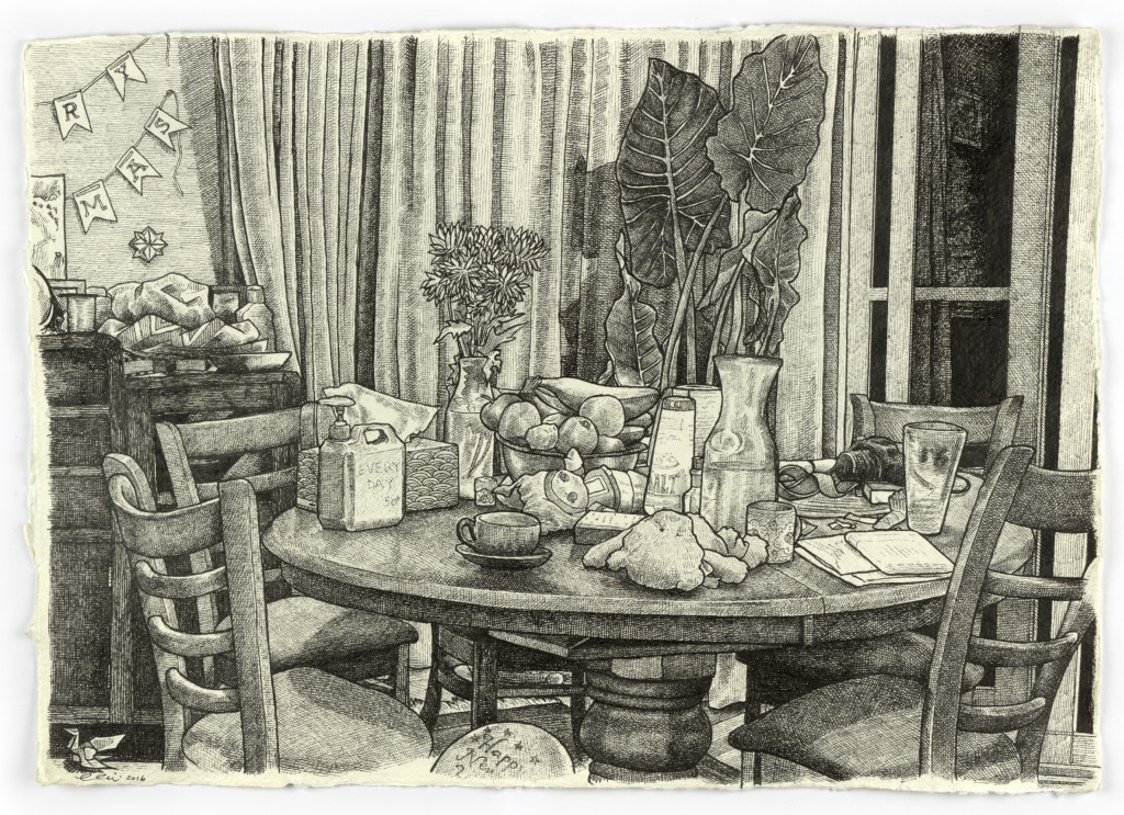 Domestic scenes – observational drawings | Lily Mae Martin