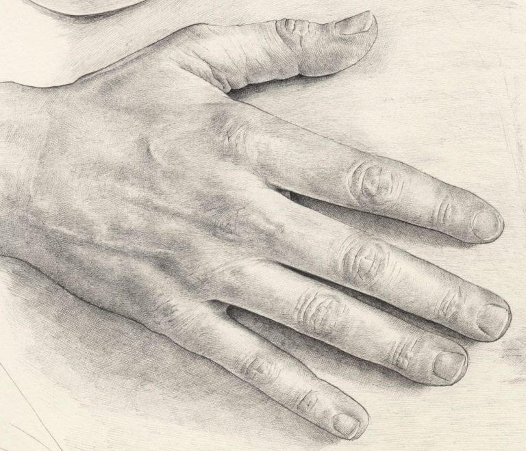 Hand, study drawing | Lily Mae Martin